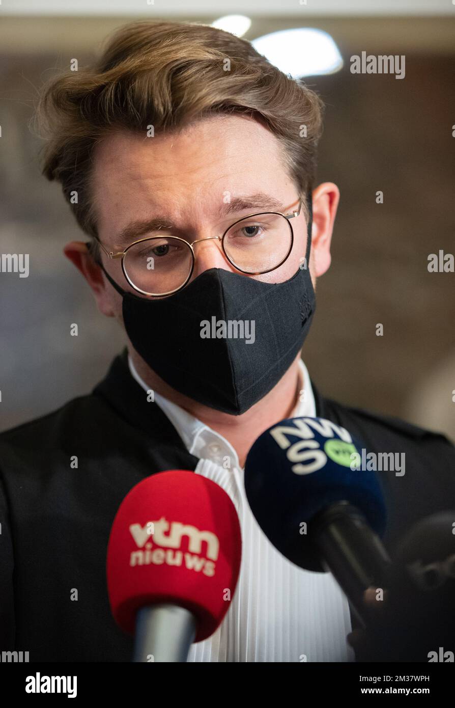 Lawyer Bart De Decker, defending R.W., pictured at an appearance of R.W ...