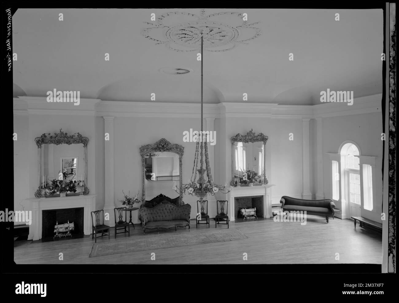 Hamilton Hall, Chestnut Street, Salem: interior , Fireplaces, Mirrors ...