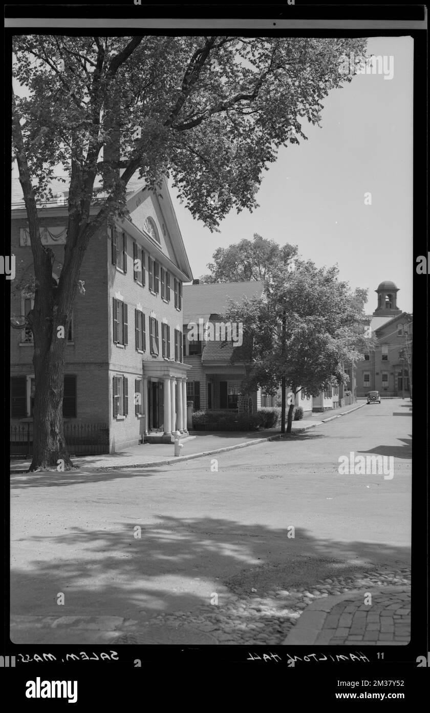 Hamilton Hall, Salem, Mass. , Architecture, Dwellings, Streets. Samuel ...
