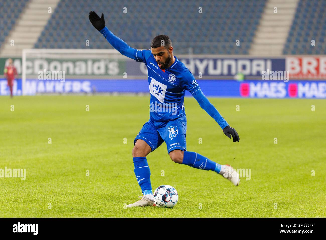 Gent's Christopher Operi pictured in action during a soccer match ...