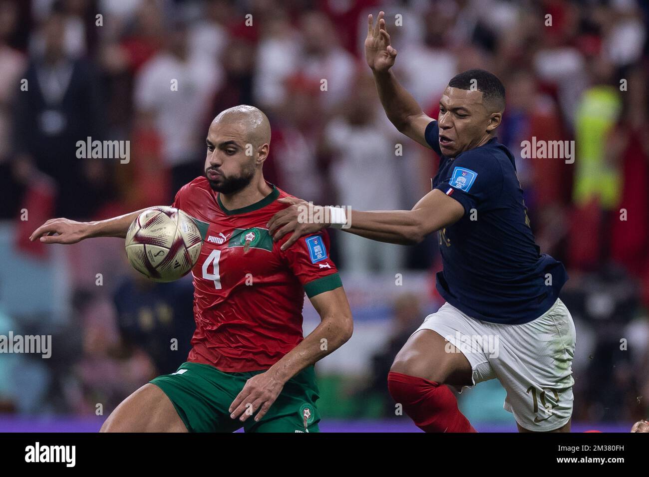 Qatar - Doha - 12/14/2022 - 2022 WORLD CUP, FRANCE X MOROCCO - Mbappe ...