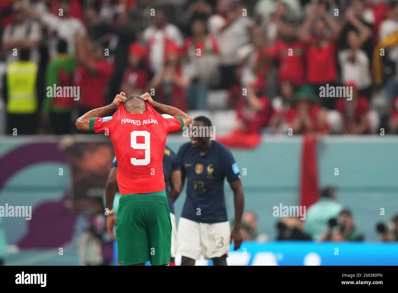 Abderrazak Hamdallah of Morocco during the FIFA World Cup Qatar 2022 ...