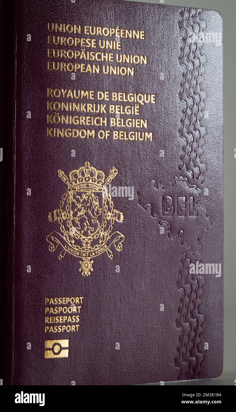 Illustration picture the cover of the new passport the presentation of ...