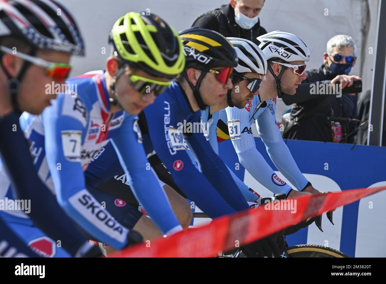 Belgian Daan Soete pictured at the start of the mixed Team Relay race ...