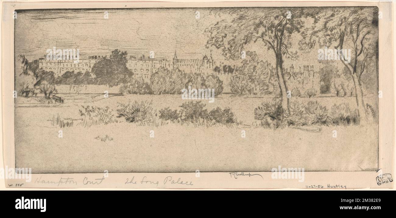 Hampton Court, the Long Palace , Castles & palaces, Trees. Joseph ...