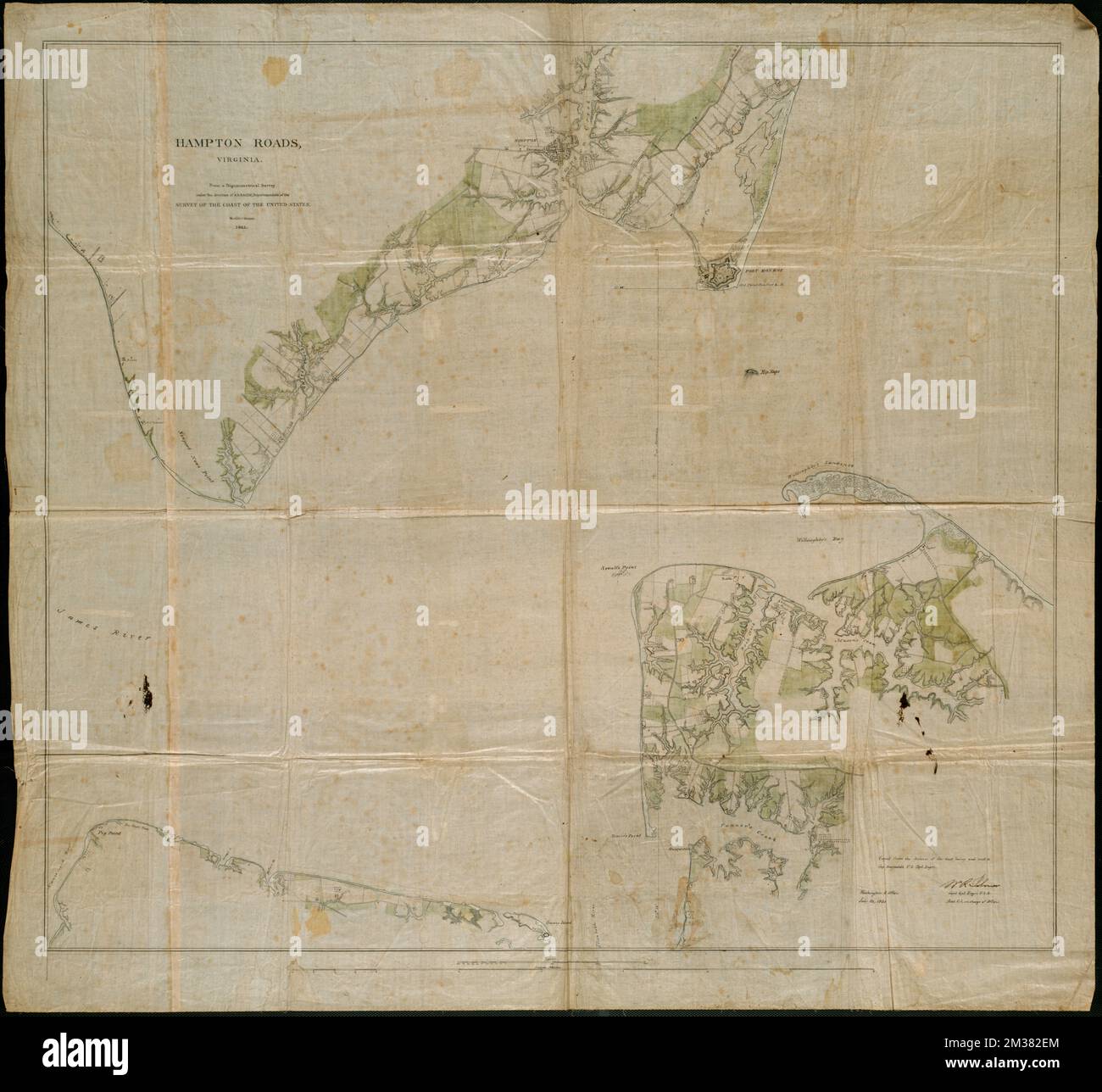 Hampton Roads, Virginia : from a trigonometrical survey under the ...