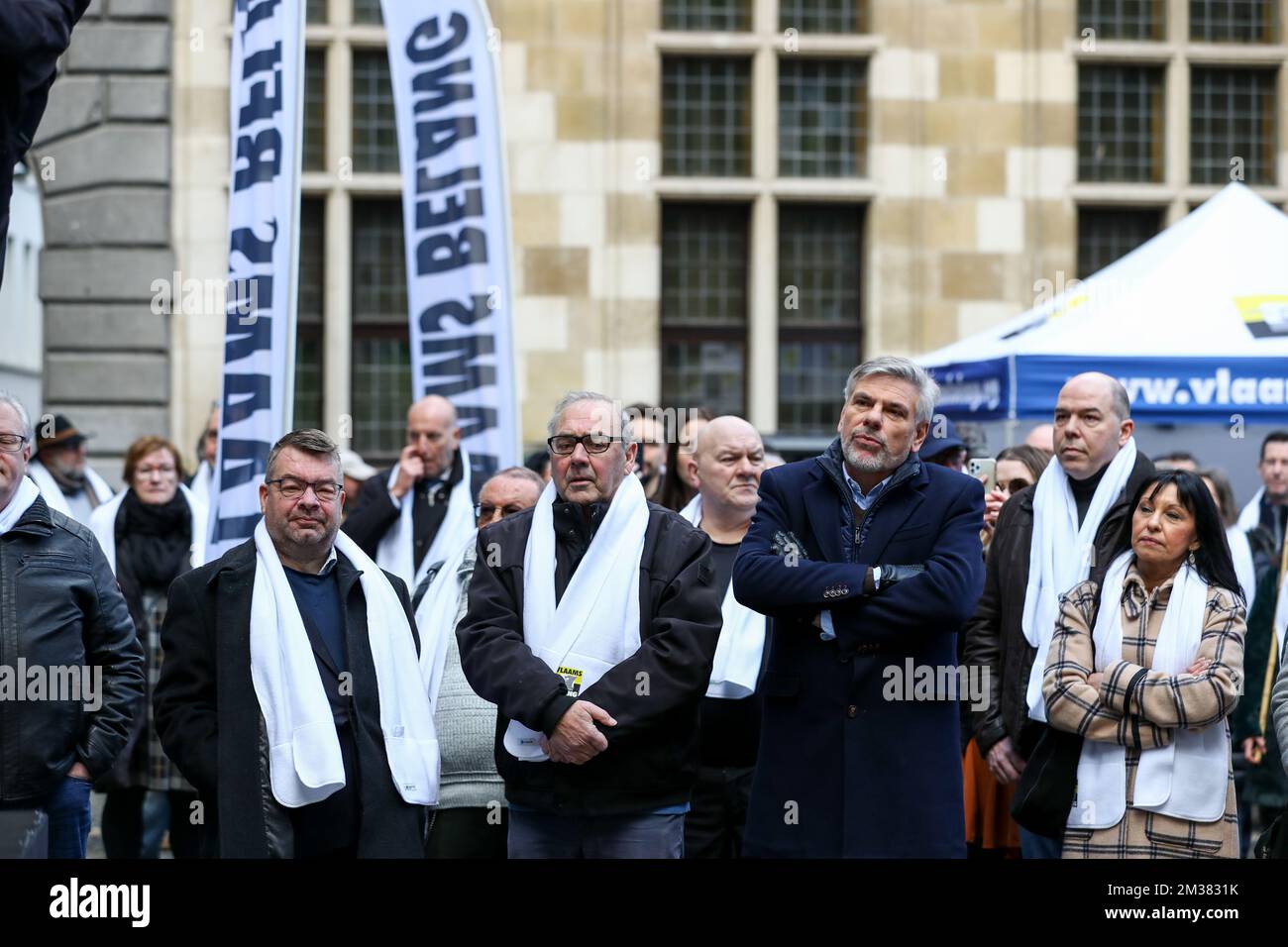 Vlaams Belang's Filip Dewinter pictured during the new year's speech of ...