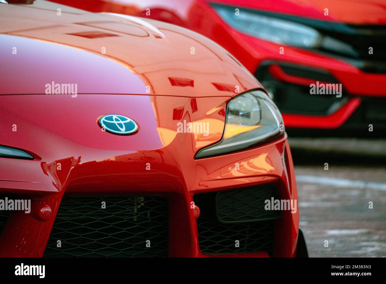Toyota Supra up close Stock Photo - Alamy