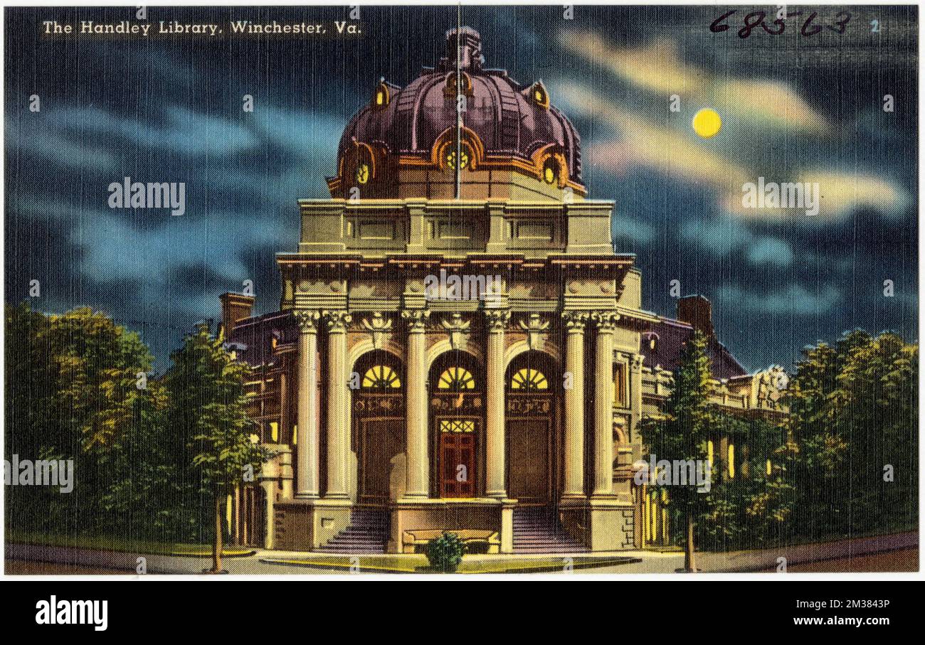 The Handley Library, Winchester, Va. , Public libraries, Tichnor ...
