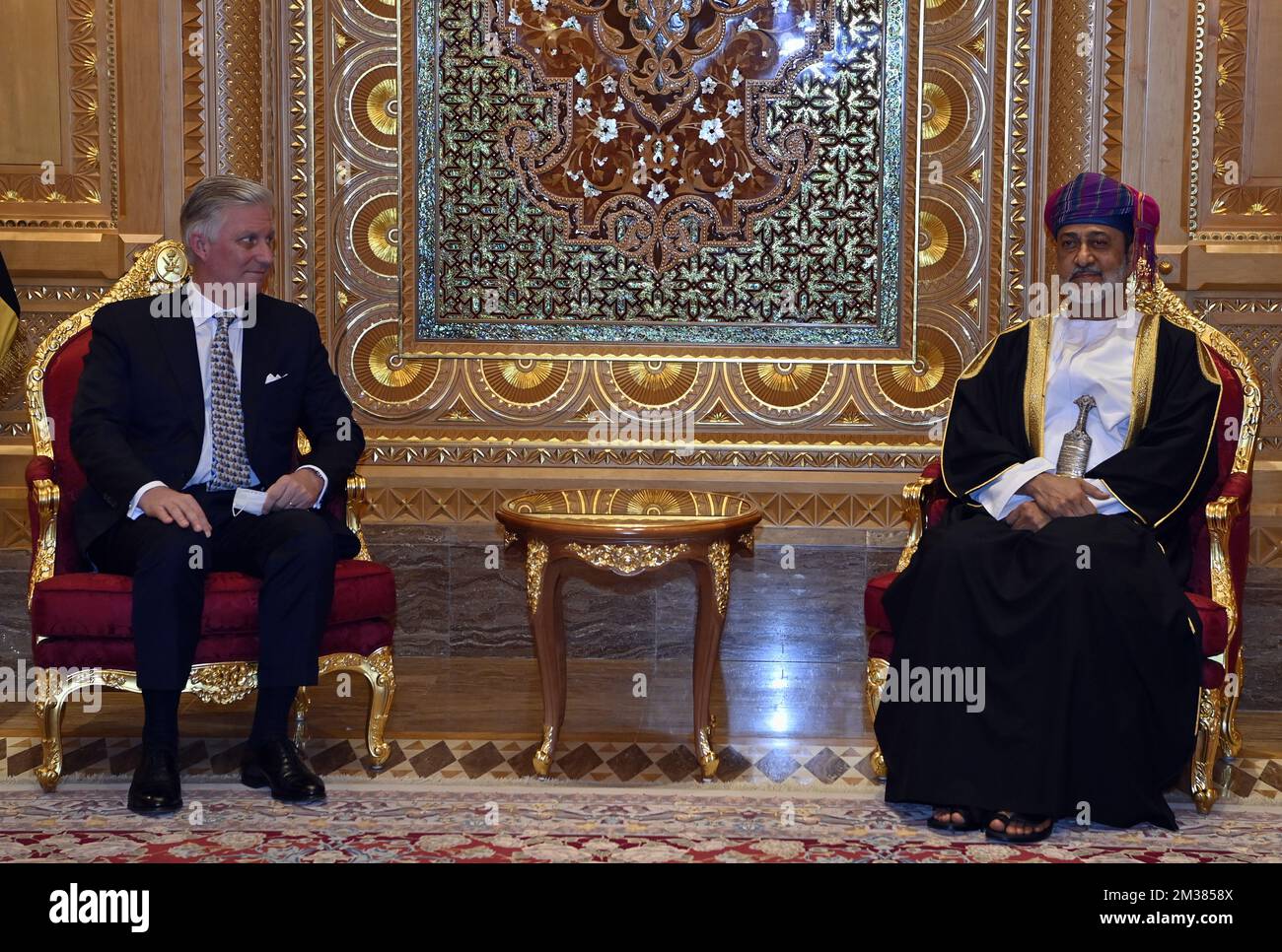 King Philippe - Filip of Belgium and Sultan of Oman Haitham bin Tariq ...
