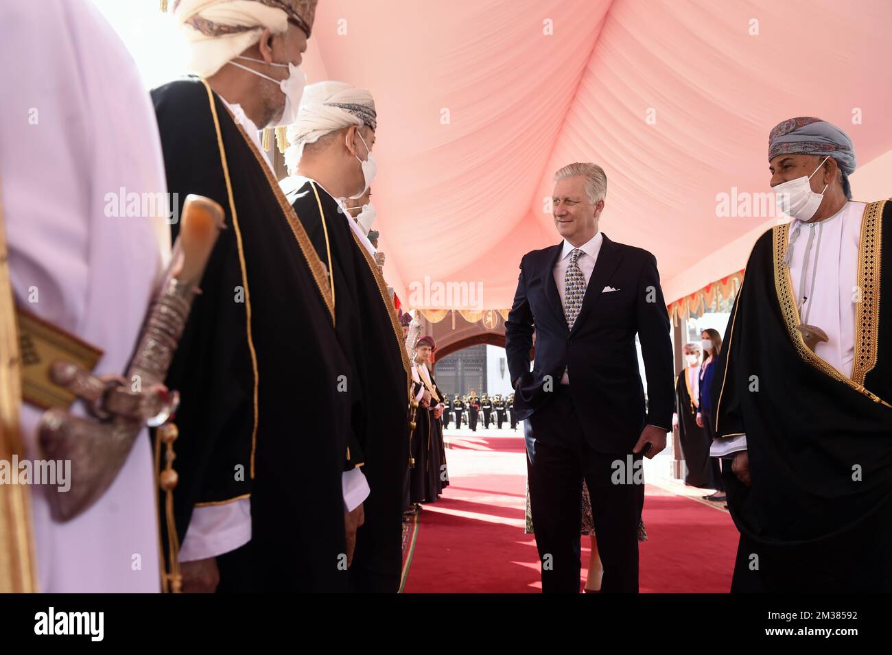 King Philippe - Filip of Belgium and Sultan of Oman Haitham bin Tariq ...