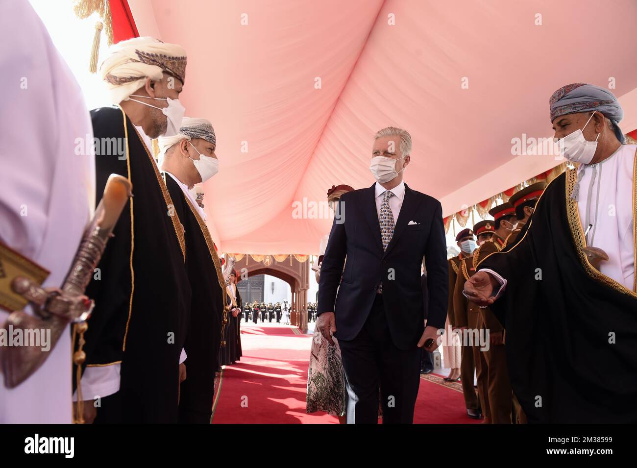King Philippe - Filip of Belgium and Sultan of Oman Haitham bin Tariq ...