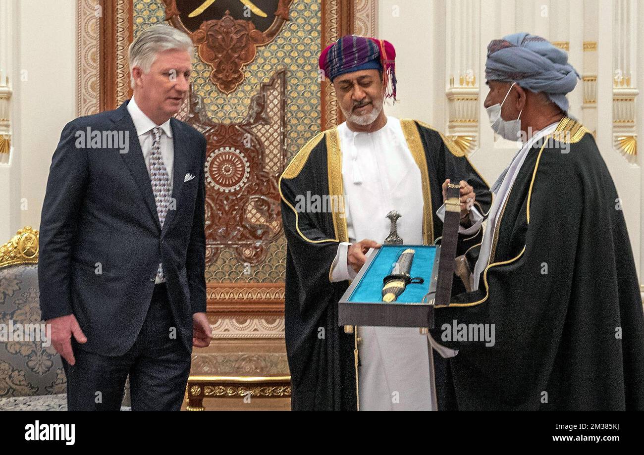 King Philippe - Filip of Belgium and Sultan of Oman Haitham bin Tariq ...