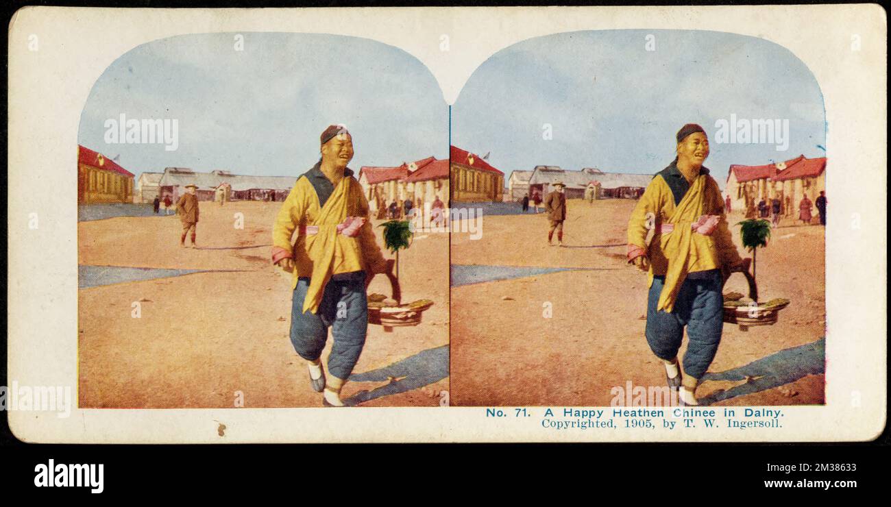 A happy heathen chinee in Dalny , Russo-Japanese War, 1904-1905 Stock ...