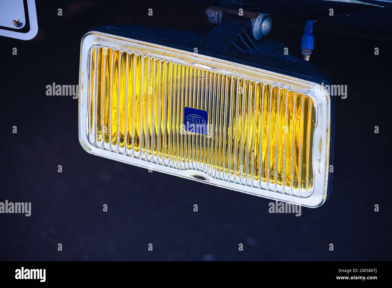 Hella foglamp on a Triumph Stag Stock Photo - Alamy