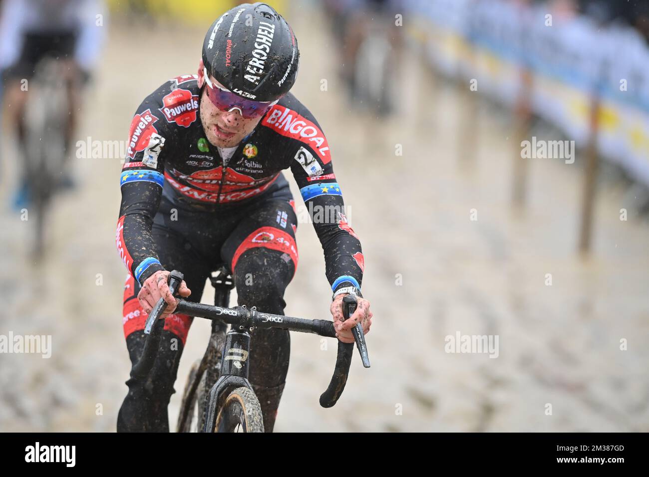 Belgian Eli Iserbyt pictured in action during the men's elite race of ...