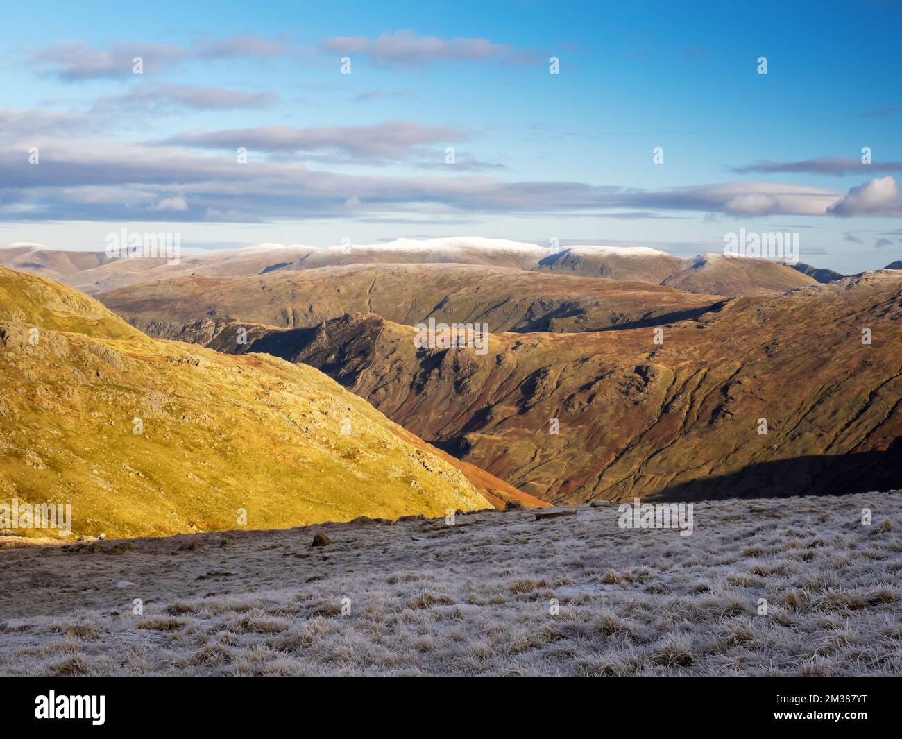The Helvellyn range from Esk Hause, Lake District, UK Stock Photo - Alamy