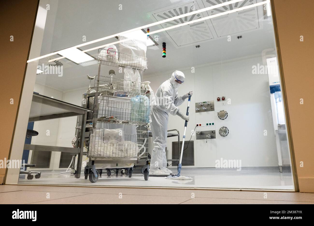 Illustration picture shows the Exothera viral vectors manufacturer, an ...