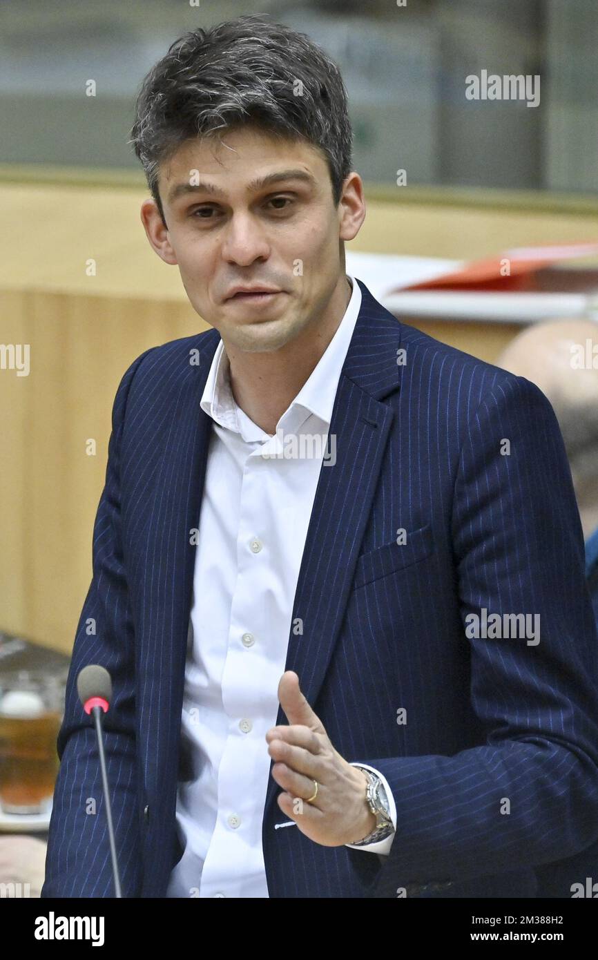 Flemish Minister for Youth, Media and Brussels Affairs Benjamin Dalle ...