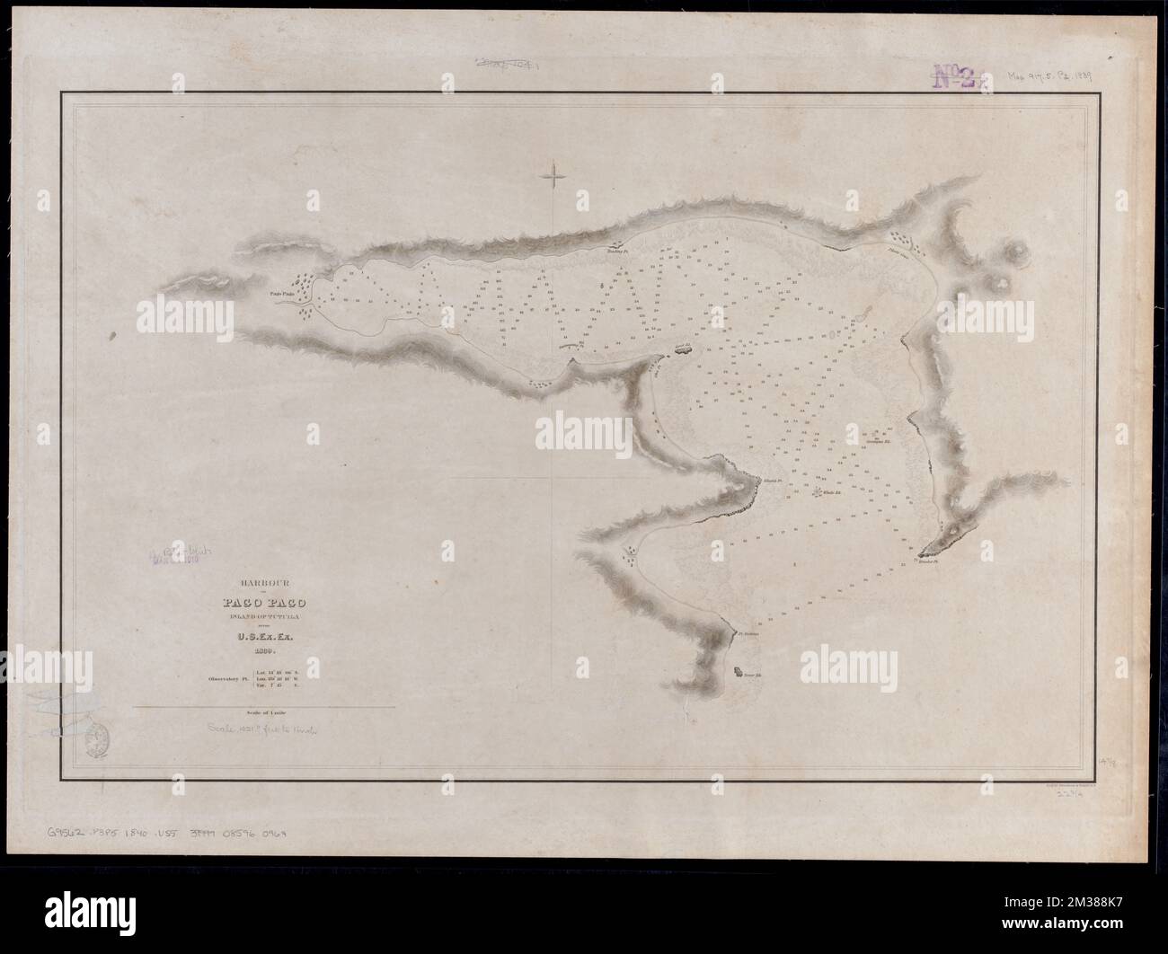 Harbour of Pago Pago, island of Tutuila , Pago Pago Harbor American Samoa, Maps, Navigation ...