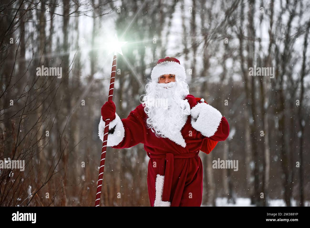 Walking man christmas gift hi-res stock photography and images - Alamy
