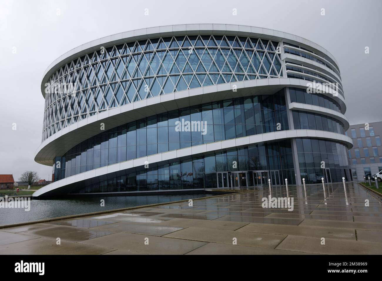 Illustration picture shows the Barco headquarters, ahead of a press ...