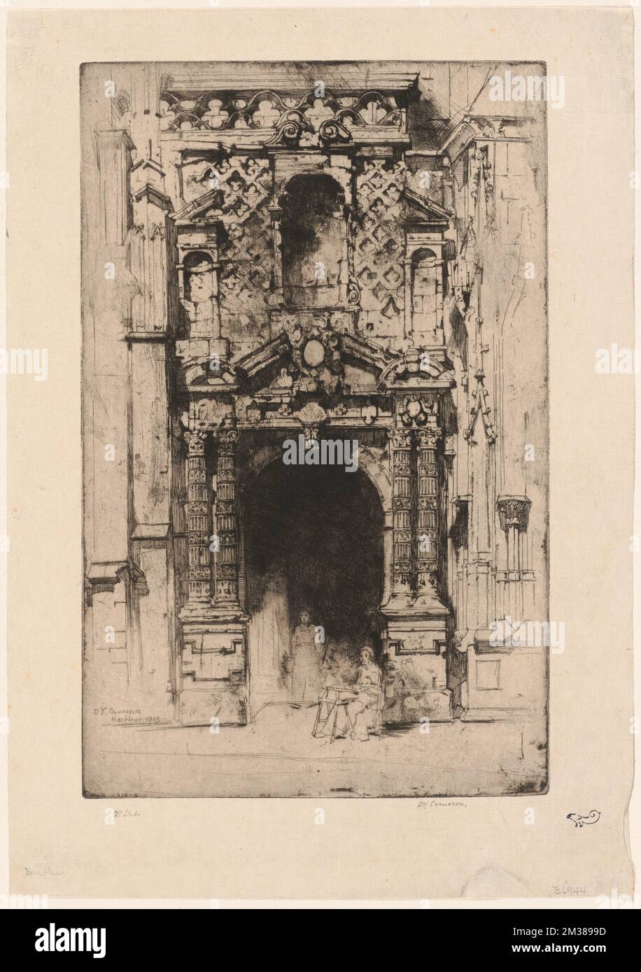Harfleur , Doors & doorways, Churches. Sir David Young Cameron (1865 ...