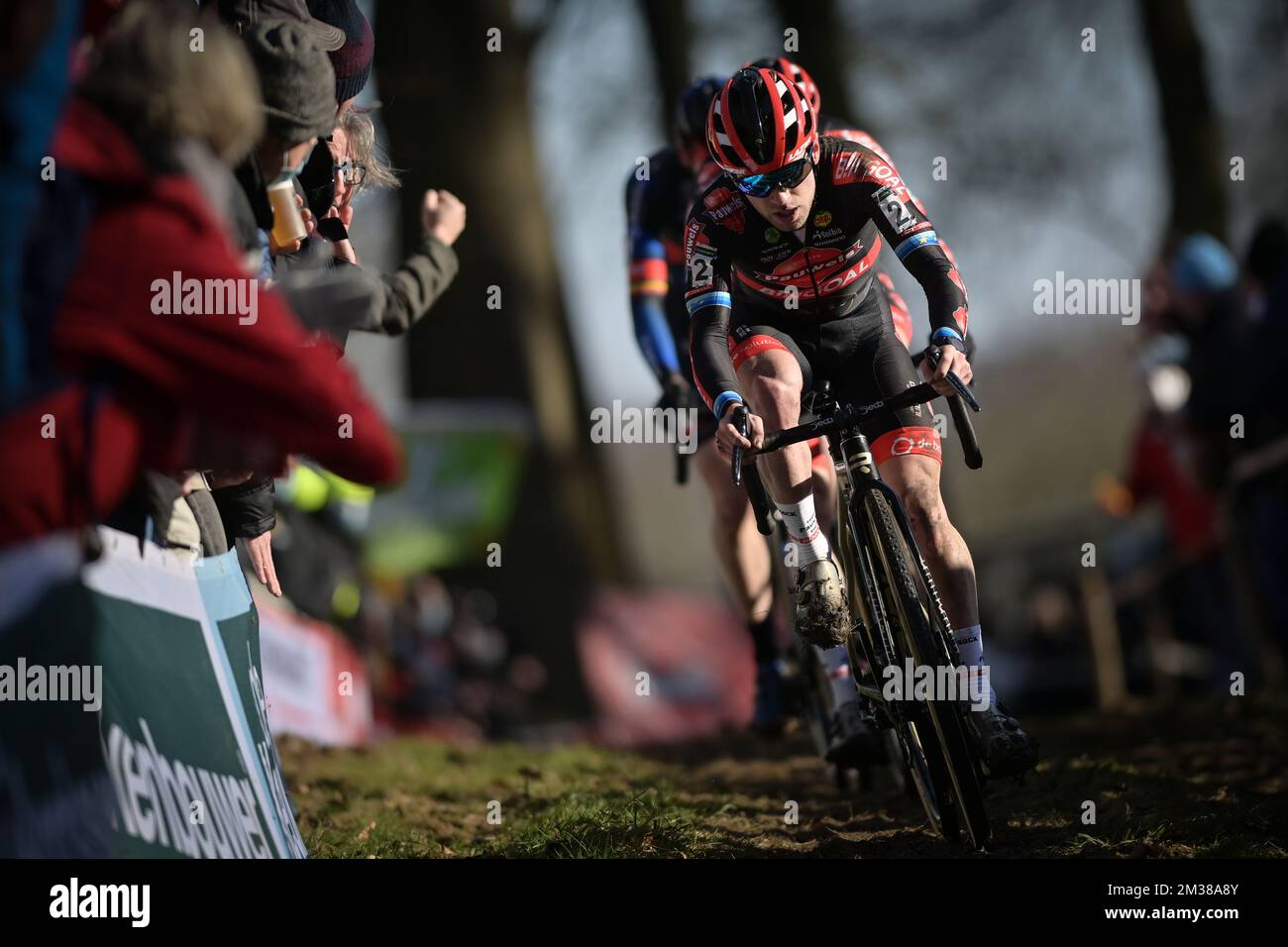 Belgian Eli Iserbyt pictured in action during the men's elite race of ...
