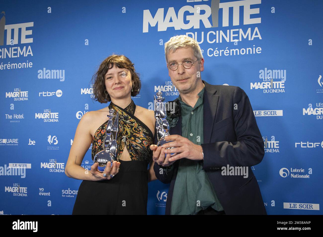 decorator Lisa Etienne and costume designer Frederick Denis pose after ...