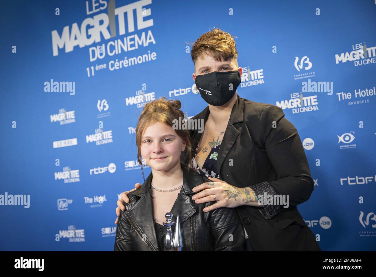 Actress Maya Vanderbeque and her mother pose after the 'Magritte du ...