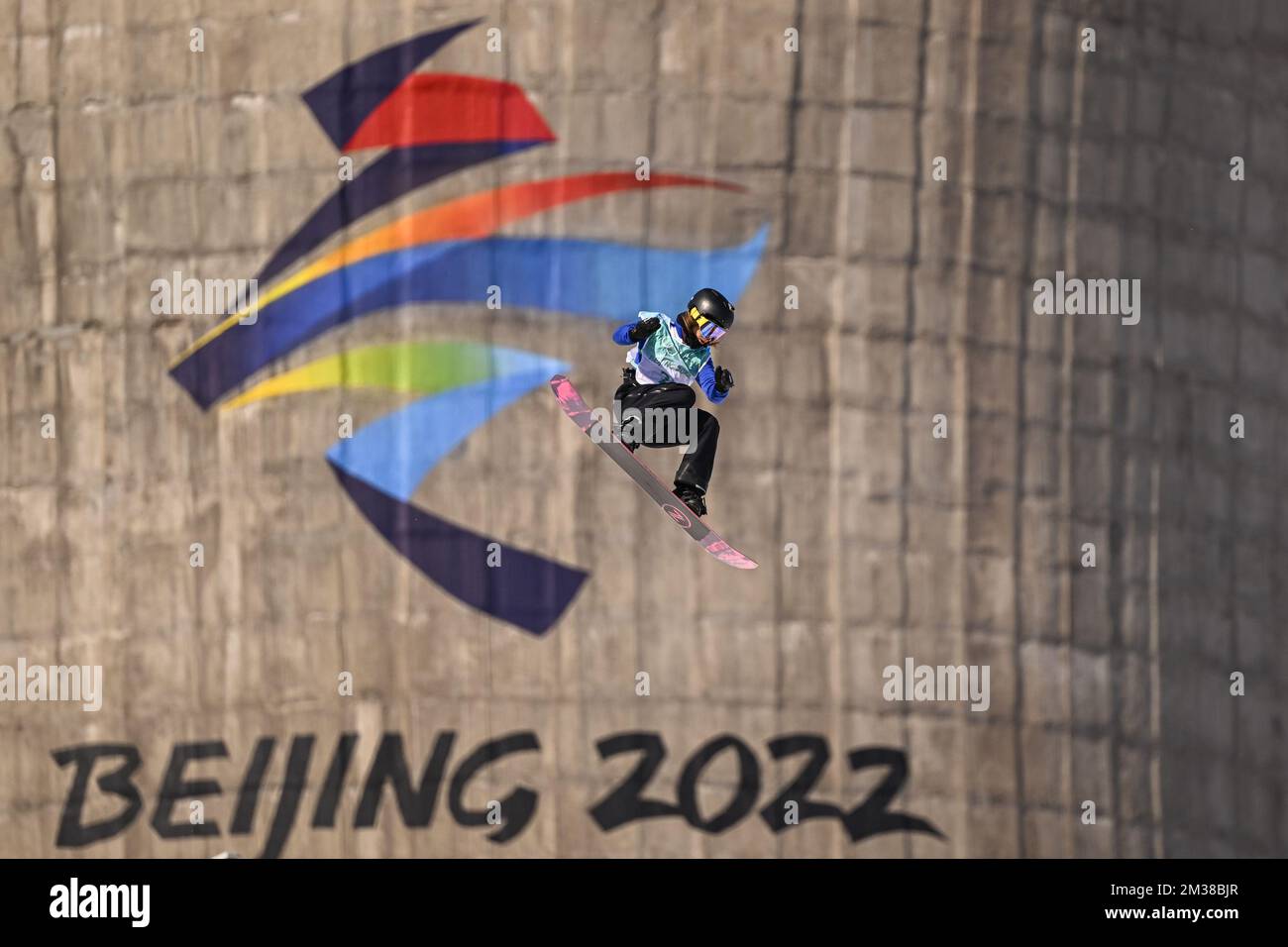 Illustration picture shows qualifications of the women's Snowboard Big ...