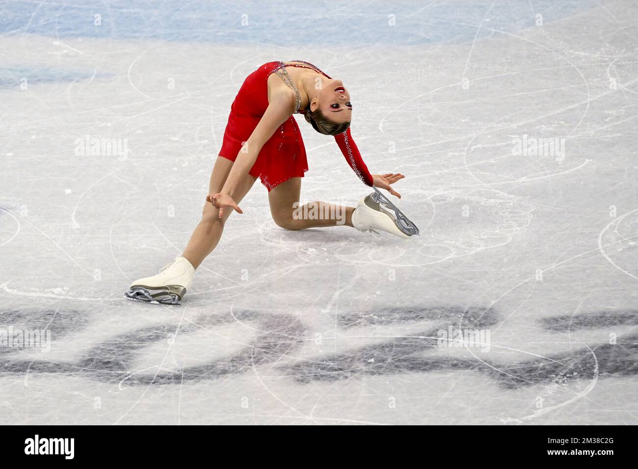Belgian figure skater Loena Hendrickx pictured in action during the ...