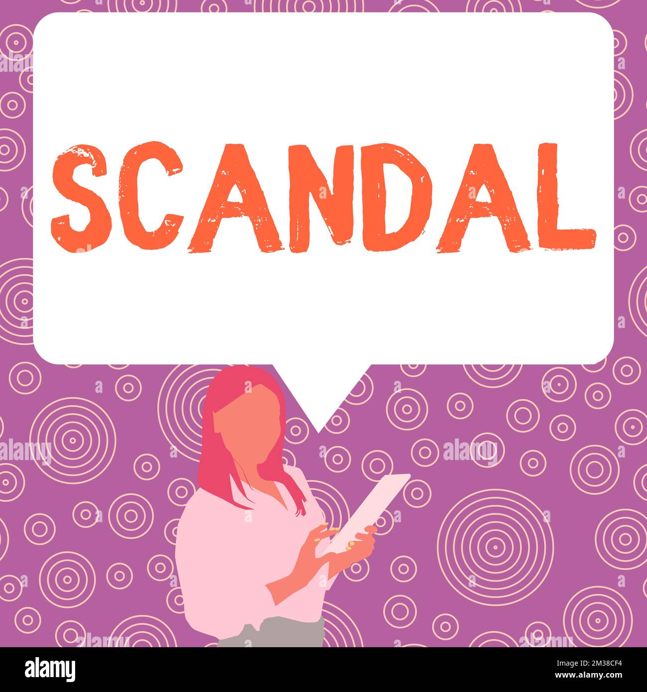 Hand writing sign Scandal. Business idea an action or event regarded as ...