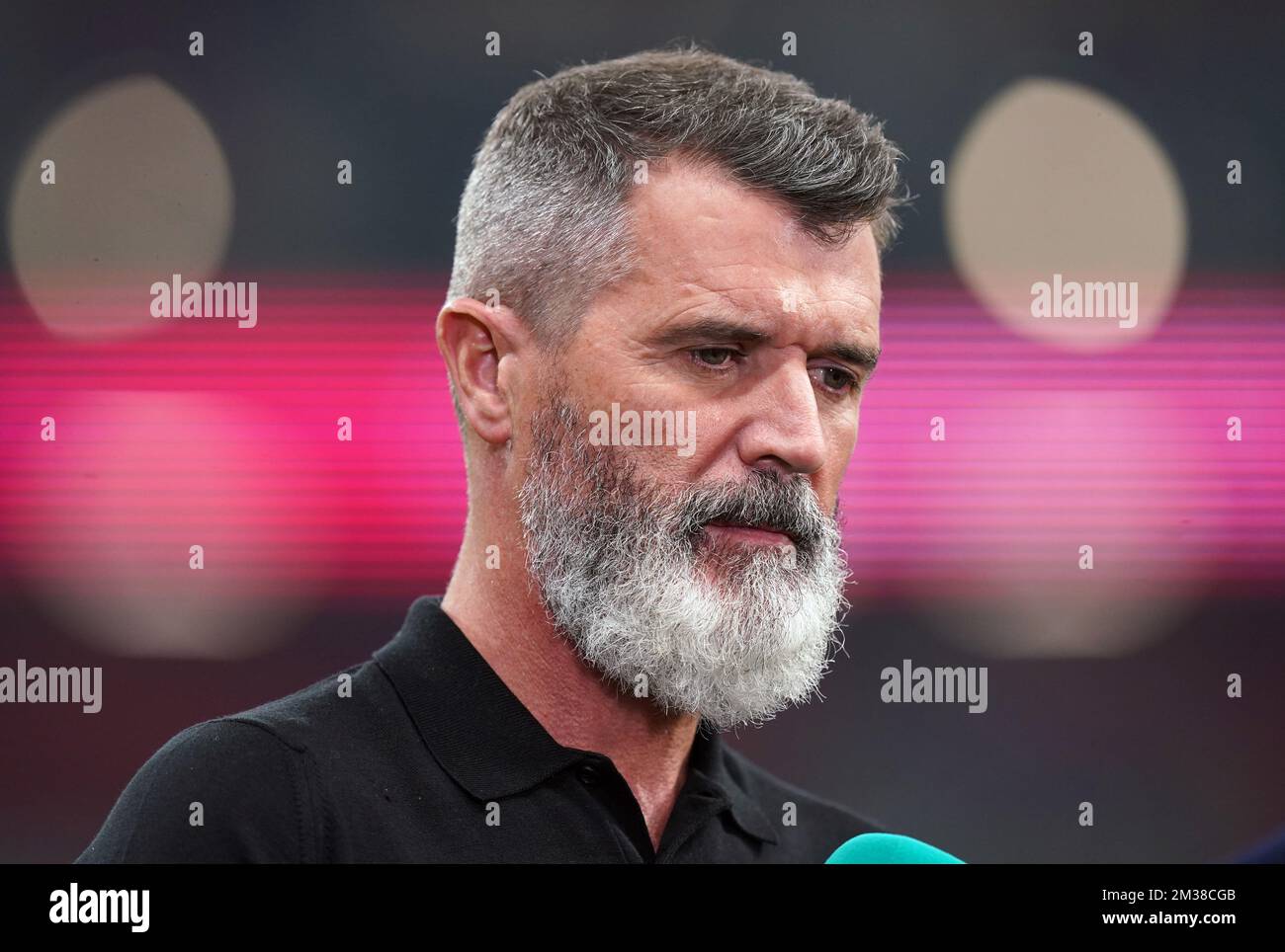 Roy Keane, ITV Sport pundit following the FIFA World Cup Semi-Final ...