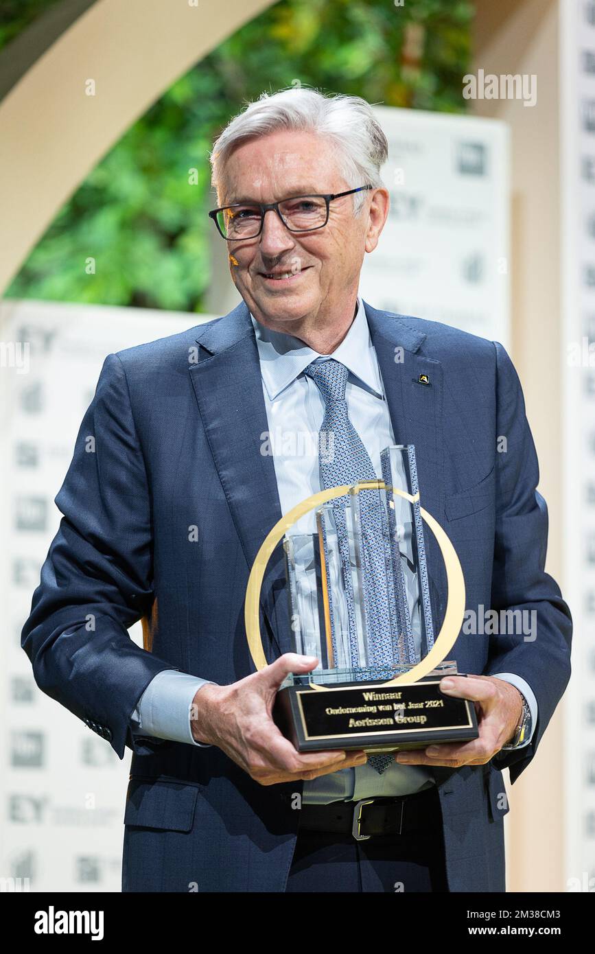 CEO Aertssen Greg Aertssen, winner of the OVHJ-award 2021, poses with ...