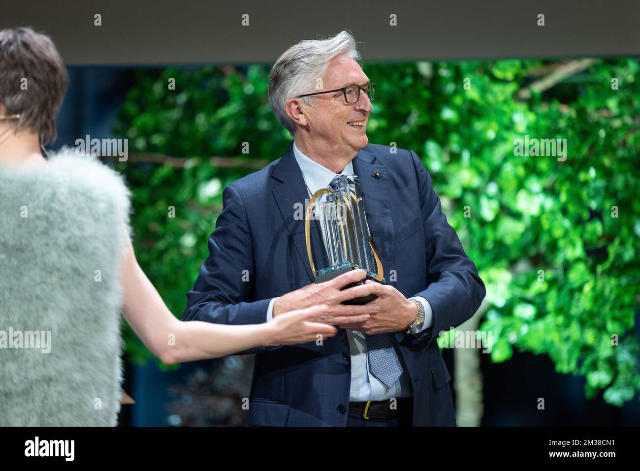 CEO Aertssen Greg Aertssen and winner of the OVHJ-award 2021 pictured ...