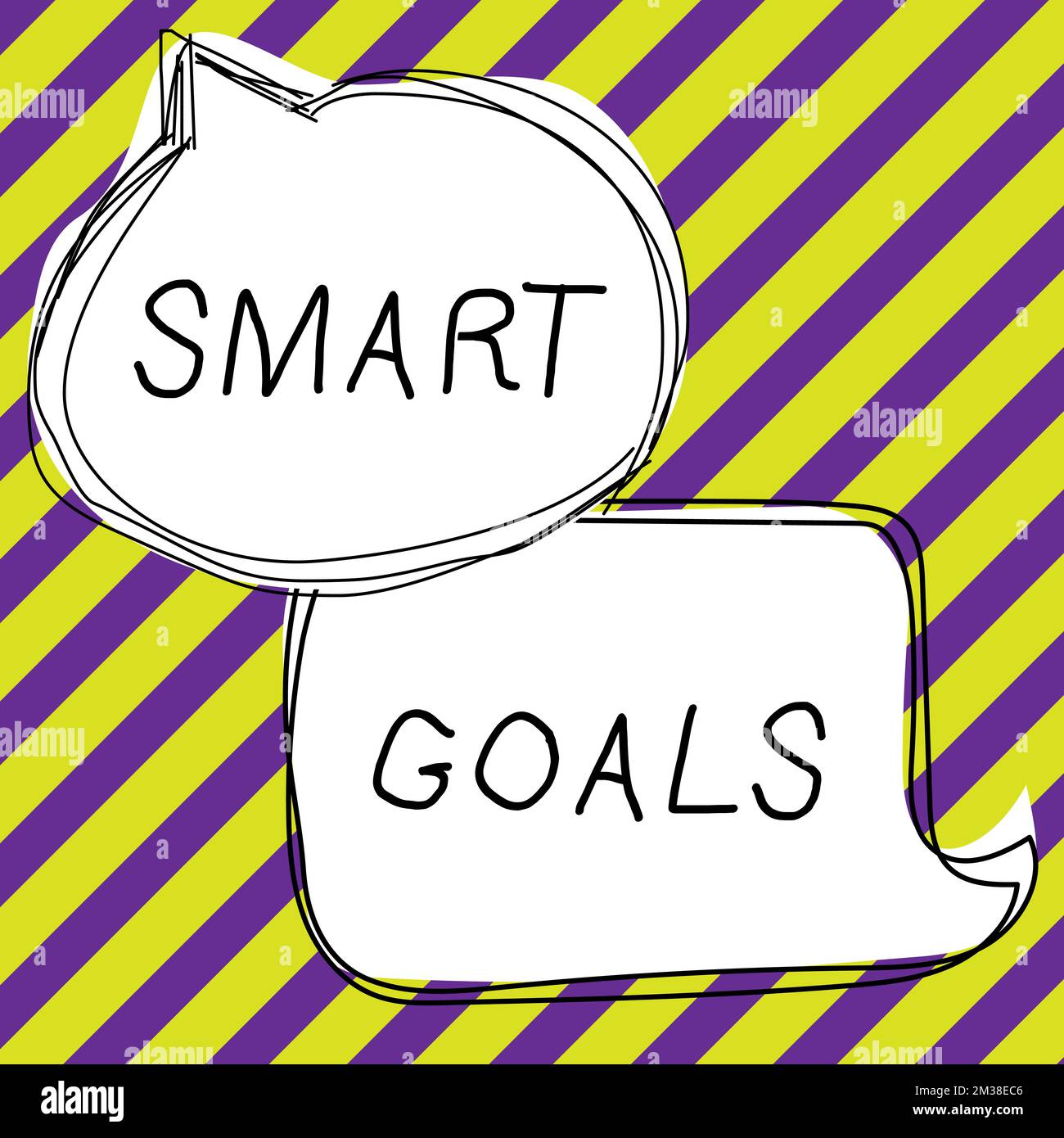 Conceptual display Smart Goals. Business idea mnemonic used as a basis ...