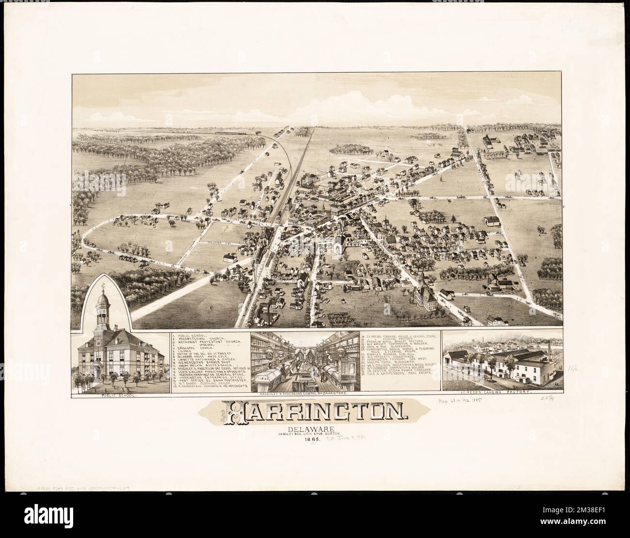 Map of harrington hi-res stock photography and images - Alamy
