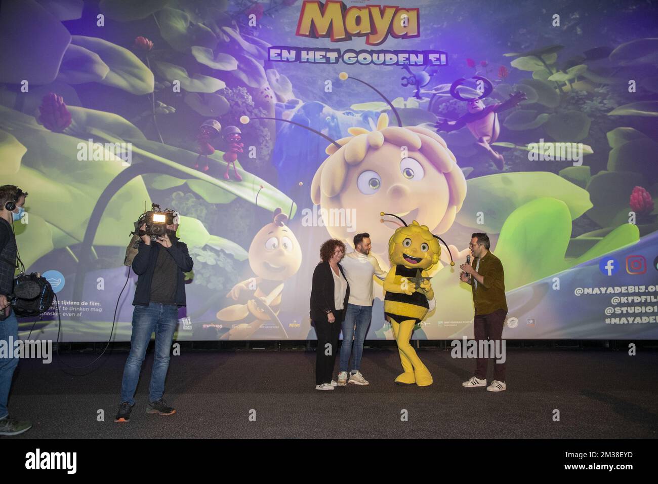 Bettina Berger, Thomas Van Goethem, Maya and Kobe Van Herwegen attend ...