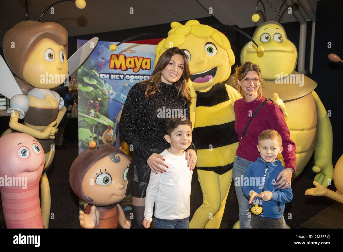 Belle Perez (C) pictured during the premiere of the 'Maya the Bee: The ...
