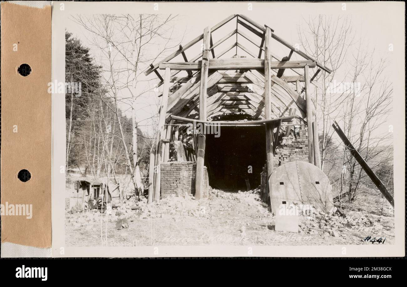 Harry J. Whipple, charcoal kiln, Pelham, Mass., Mar. 8, 1928 : Parcel ...