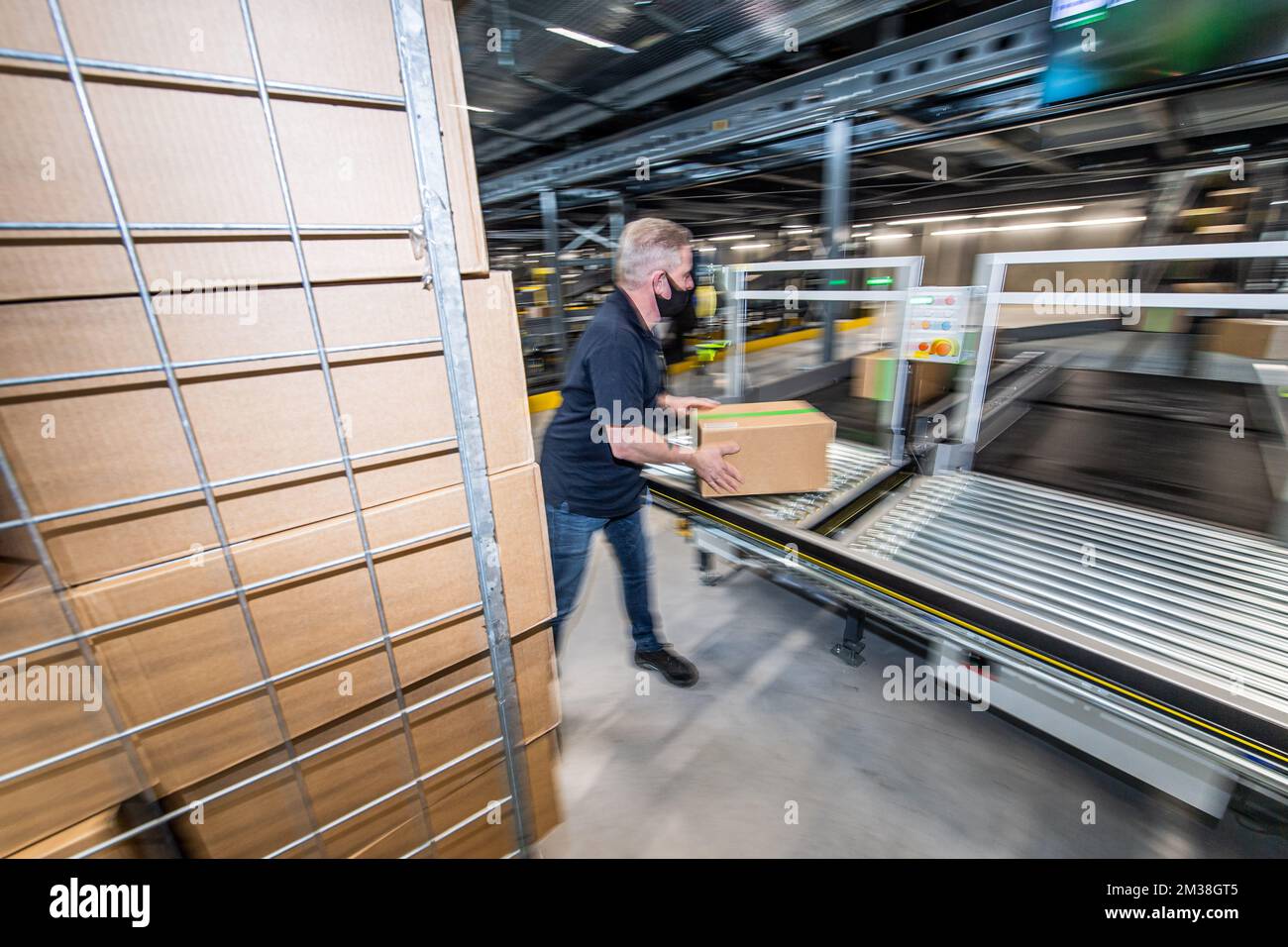 Illustration Picture Taken During The Opening Of PostNL Belgium s First