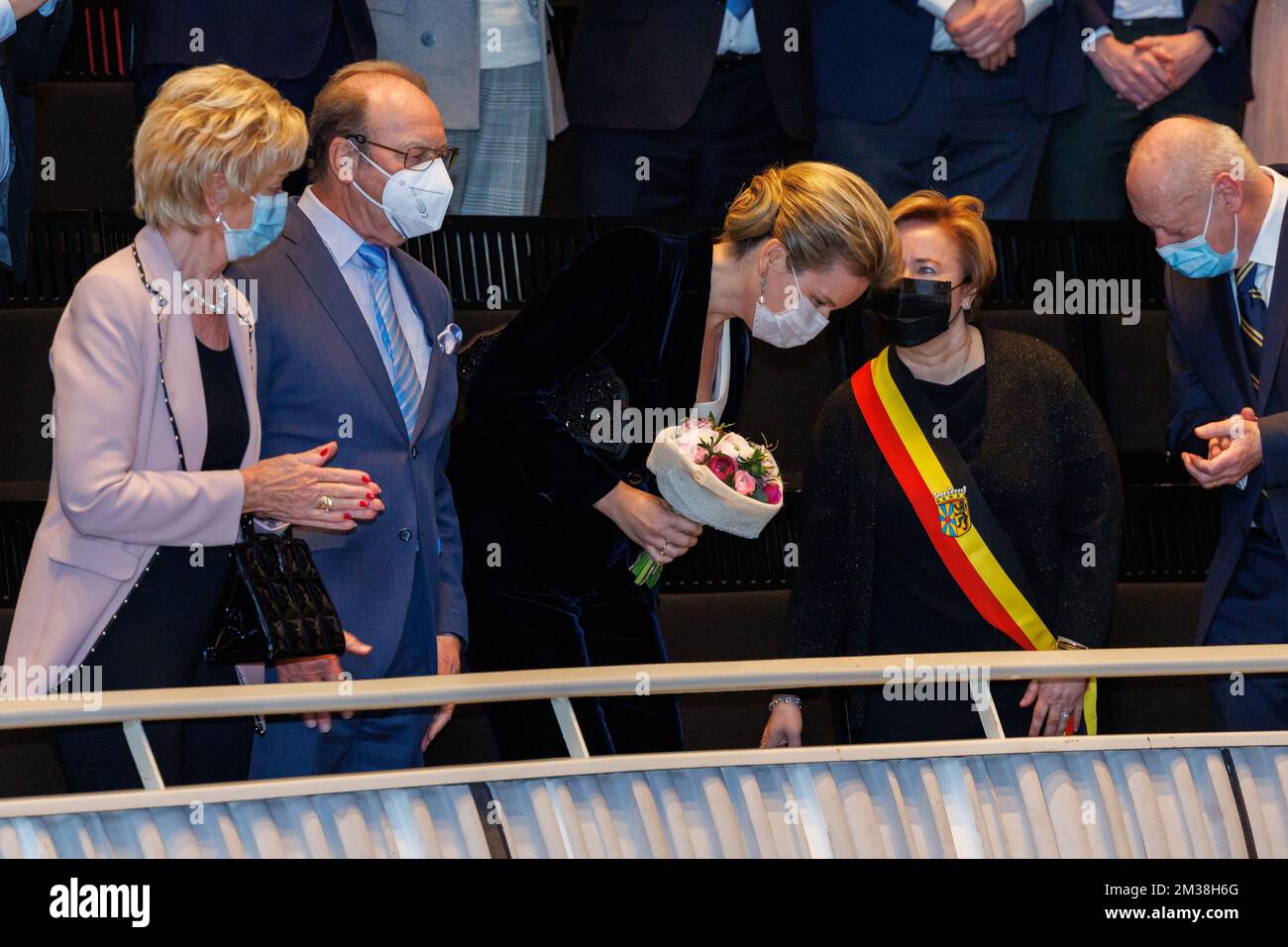 Queen Mathilde of Belgium, Governor of West-Flanders ad-interim Anne ...