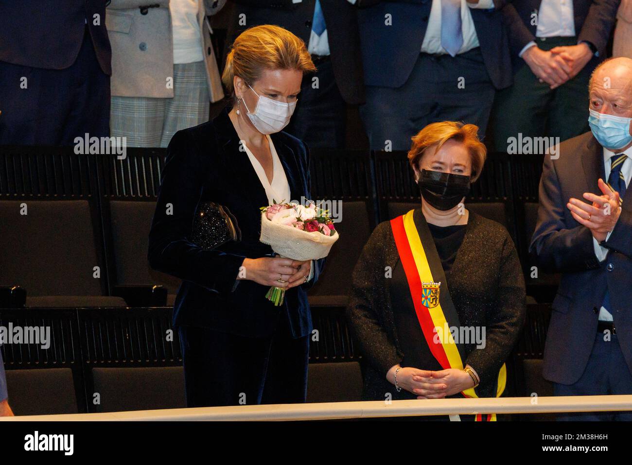 Queen Mathilde of Belgium, Governor of West-Flanders ad-interim Anne ...