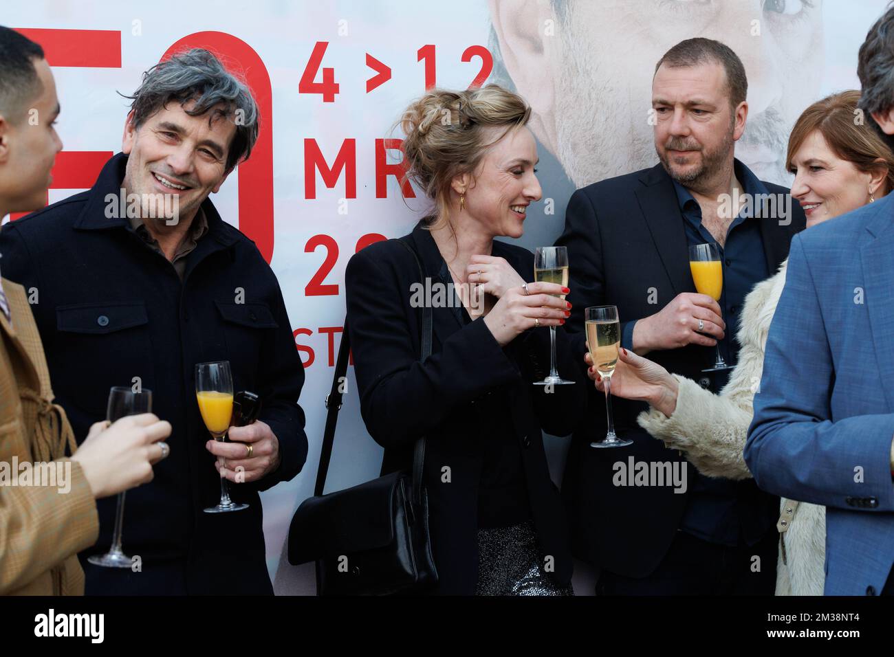 actor Koen De Bouw, actress Ruth Becquart and actor Sebastien Dewaele ...
