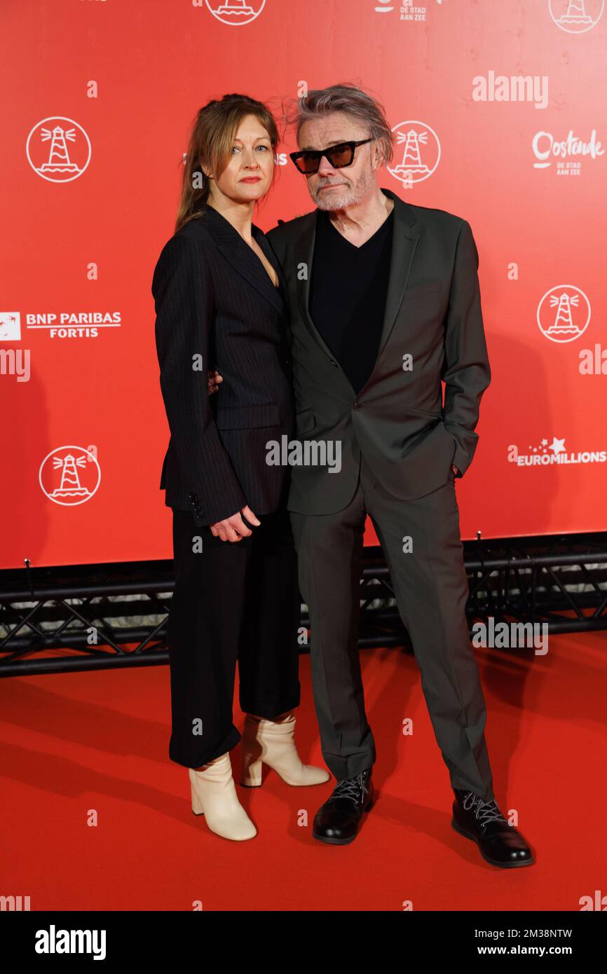 Television presenter Marcel Vanthilt and his partner An pictured during ...