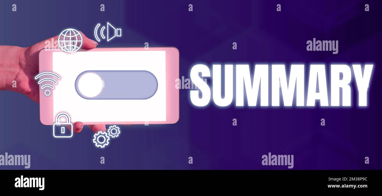 Conceptual Caption Summary Business Concept Brief Statement Abstract Synopsis Concise