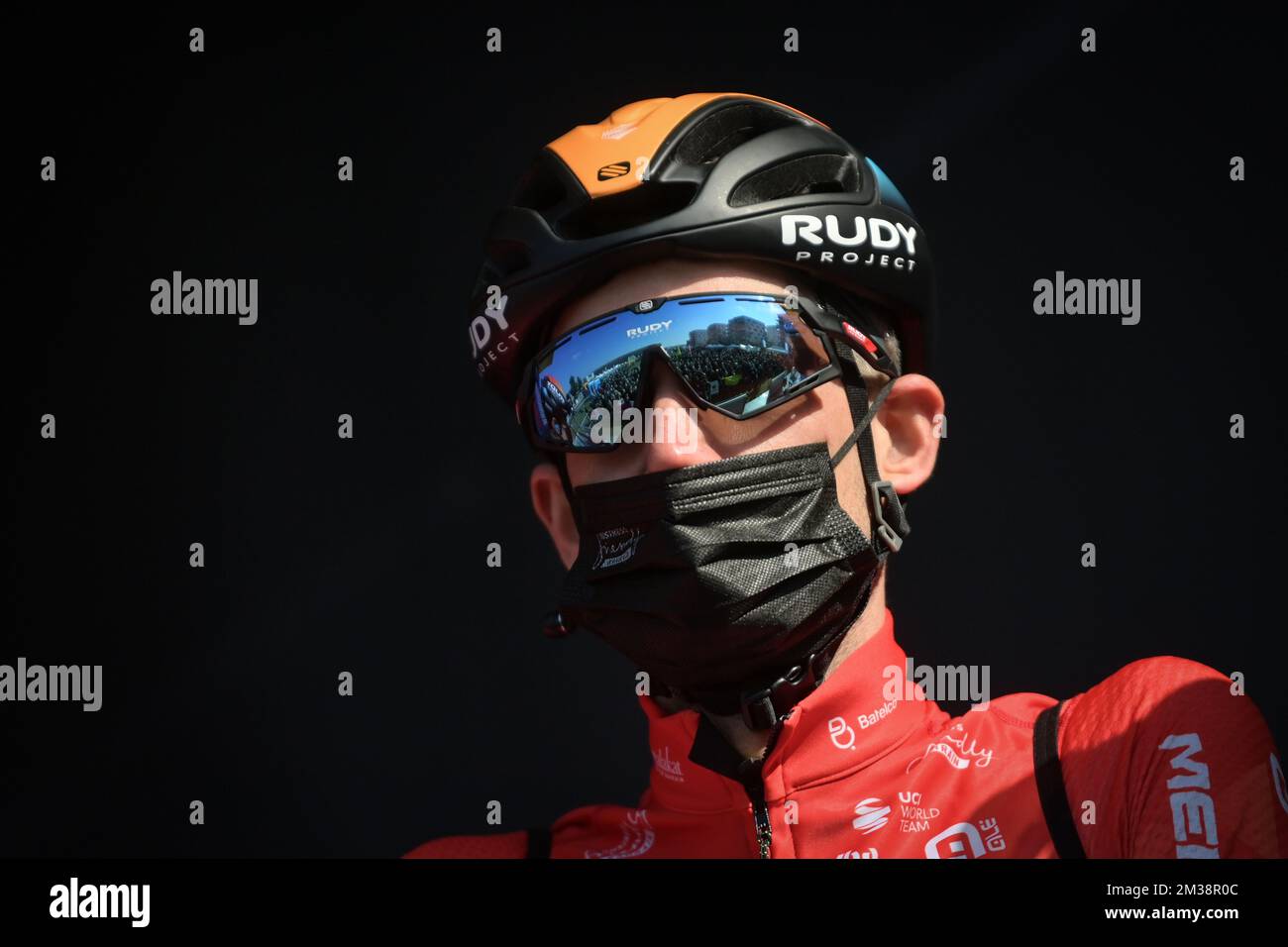 Dutch Wout Poels of Bahrain Victorious pictured at the start of the ...