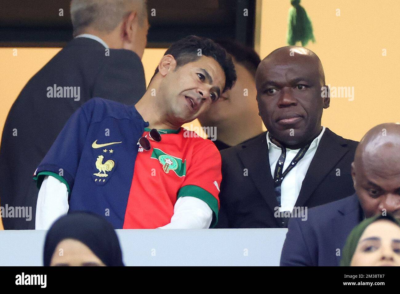 December 14, 2022, Rome, Qatar: Jamel Debbouze and Wilfried Mbappe ...
