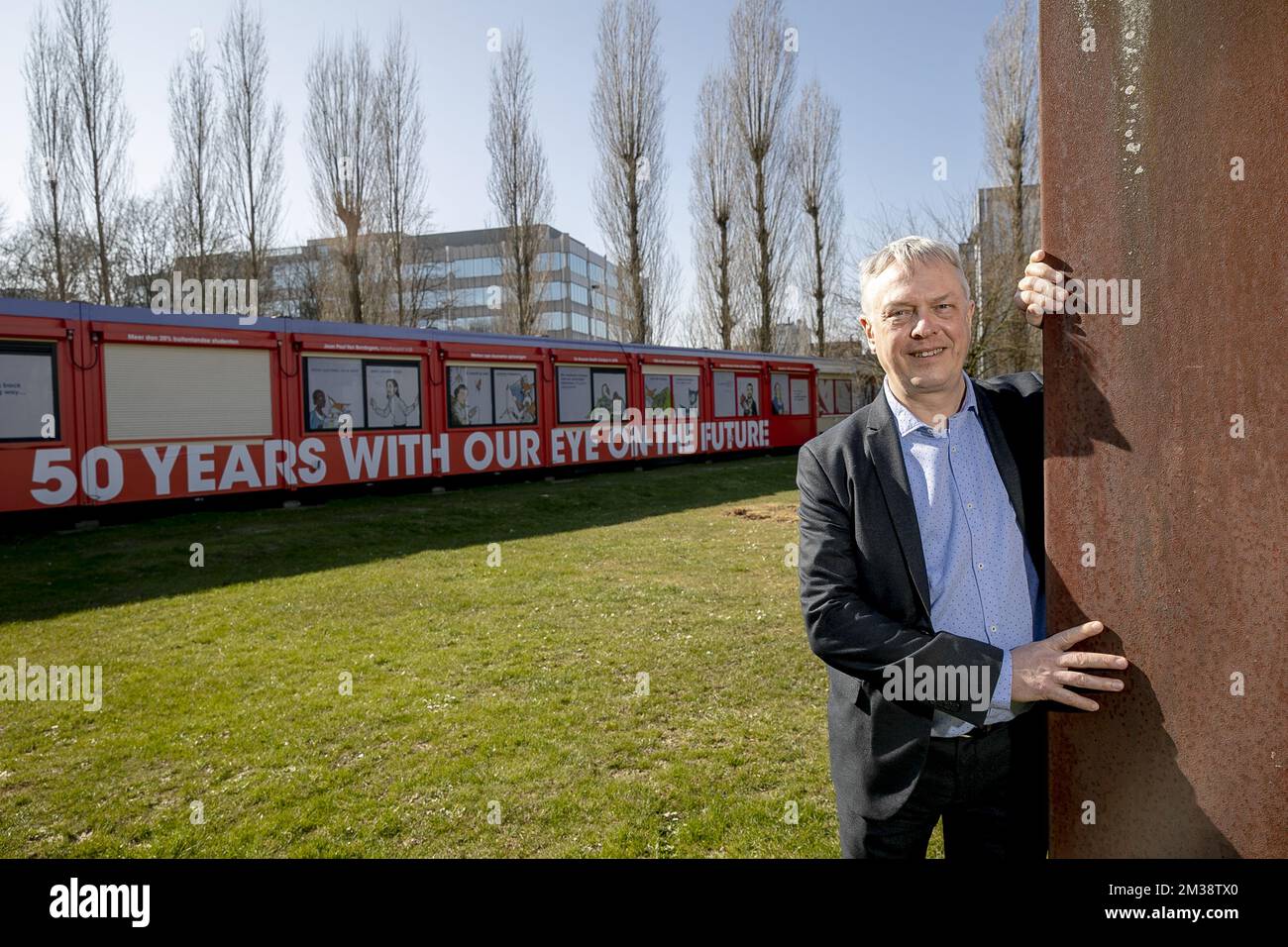 New rector ad interim Jan Danckaert poses for the photographer at the ...
